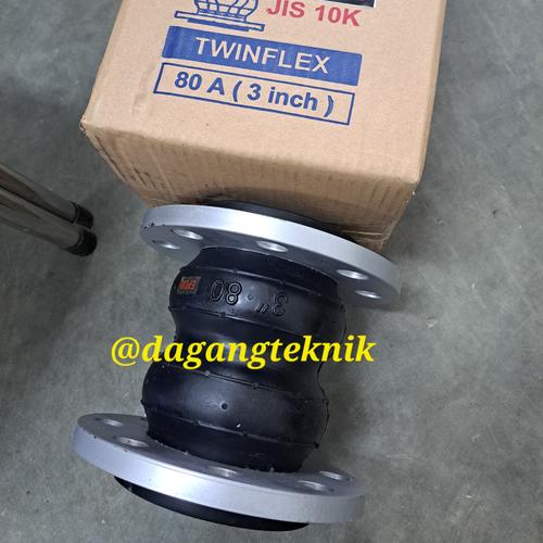Jual Rubber Flexible Joint Twinflex TOZEN 3 inch JIS 10K - Jakarta ...