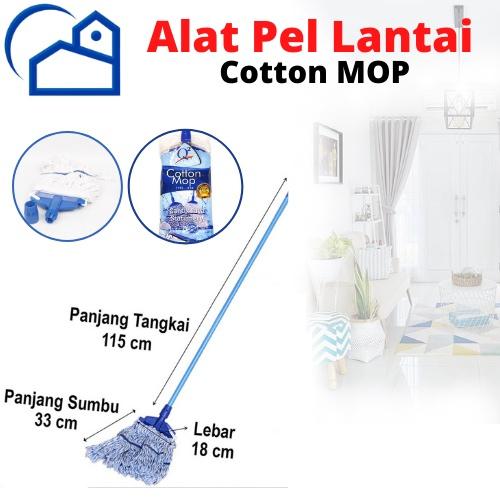 Jual Alat pel / pengepel mop sumbu pembersih lantai lebar 18cm 816 ...