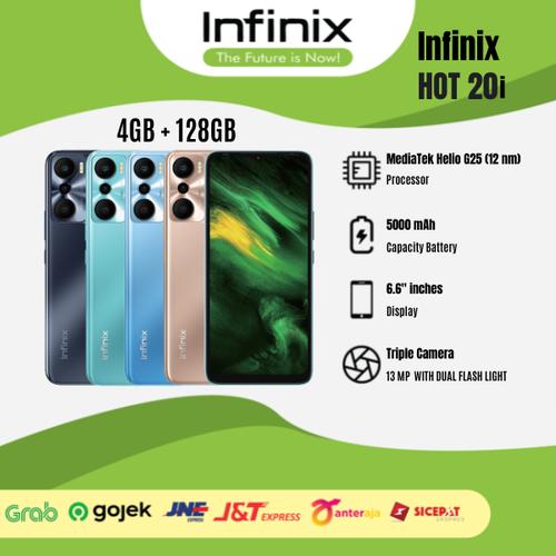 Jual Infinix Hot 20i [X665E] Smartphone ( 4GB + 128GB ) Garansi Resmi ...