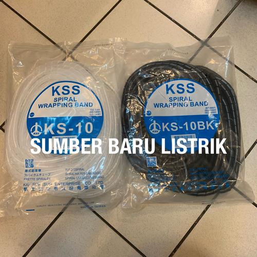 Jual Spiral Kabel / Pelindung Kabel / Wrapping Band KSS KS-10 Hitam ...
