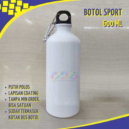 Jual Botol Sport Coating Putih Polos / Botol Sport Sublim - 600ml ...