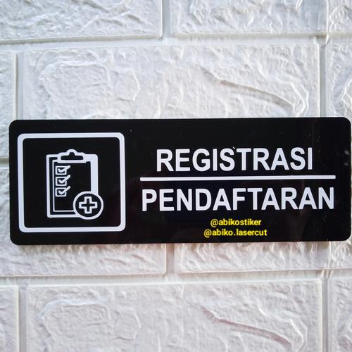 Jual Abikostiker-sign board acrylic - papan tanda akrilik pendaftaran ...