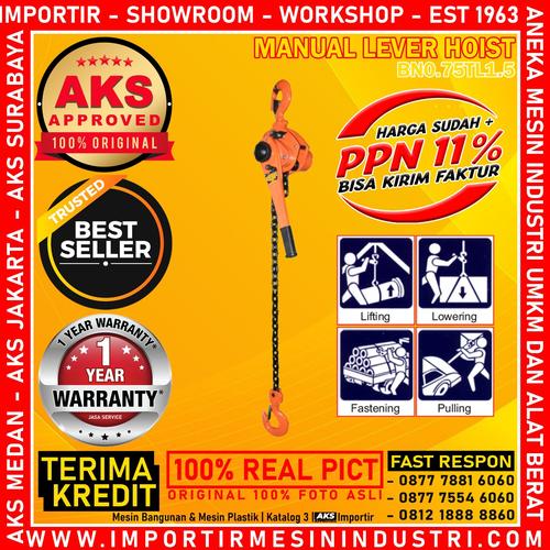 Jual ORI Chain Block Katrol Tali Takel Manual Lever Hoist 750 Kg 1.5 m ...