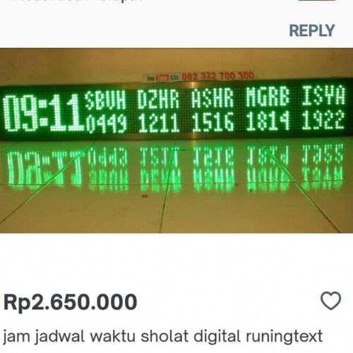 Jual Modul Kontrol Jam Masjid Digital P10 Multi Panel - Kab. Kulon ...