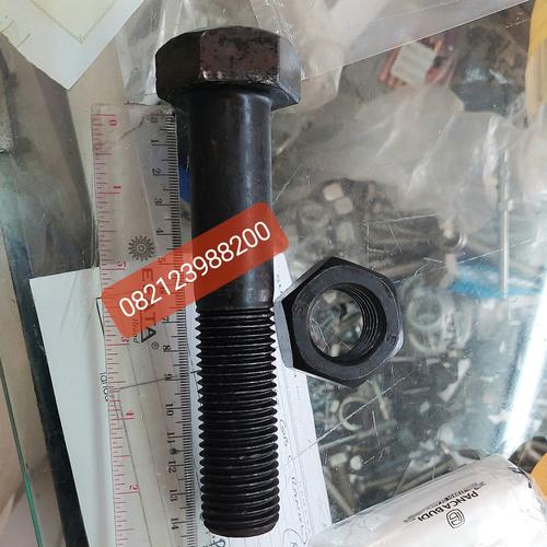 Jual baut mur baja 3/4 x 6 kunci 28 baut m19 x 125 UNC baja 8.8 HTB ...