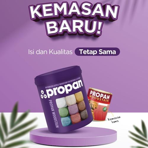 Jual CAT KAYU / PLITUR WATERBASED PROPAN WOOD STAIN-1L - DARK BROWN ...