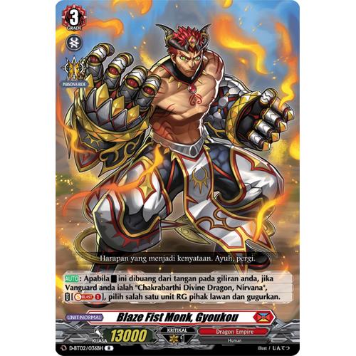Jual Blaze Fist Monk, Gyoukou (R) | D-BT02 | Bahasa Vanguard - Jakarta Barat - Carttu | Tokopedia