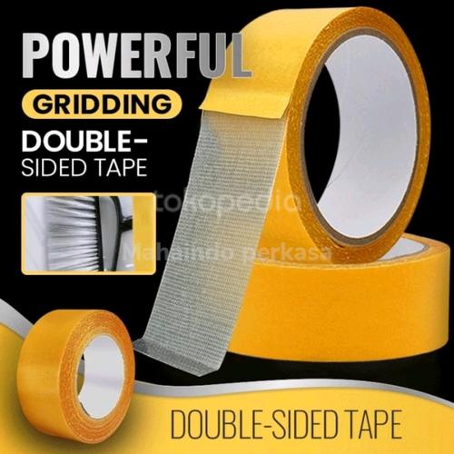 Jual Double Tape Tipis Super Kuat Double Side Tape Fiber 25mm x 20m - 2.5cm x 20meter - Kota ...