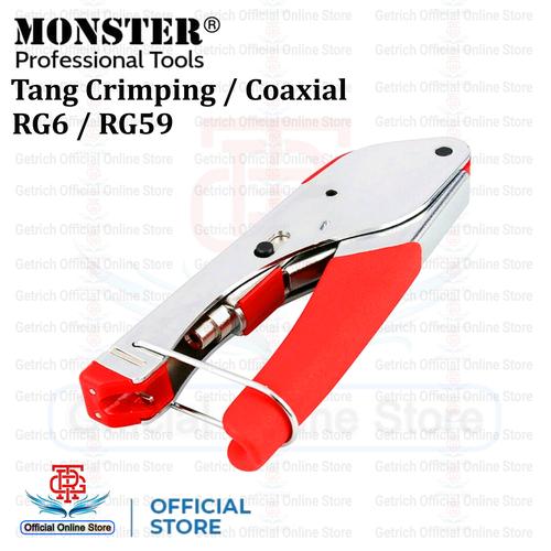 Jual Tang Crimping Krimping Tool Coaxial Stripe Kabel TV Audio BNC RG6 ...