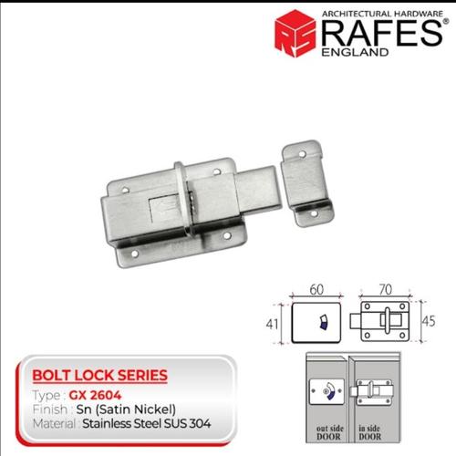 Jual Bolt Lock Series RAFES ENGLAND Stainless Steel - GX 2604 - Jakarta ...