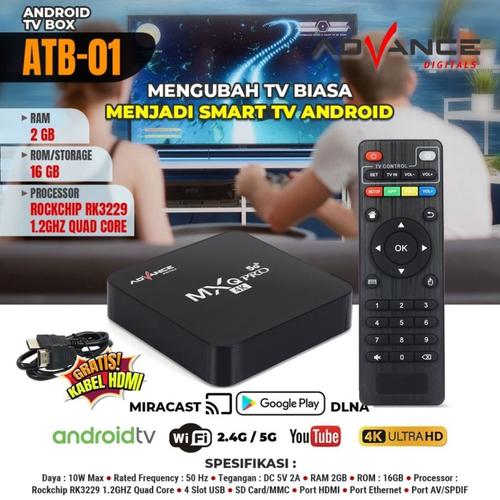Jual Advance ATB-01 Android Tv Box MXQ PRO 4K SUPPORT WIFI 2+16GB - Kab. Sukoharjo - ADVShop ...