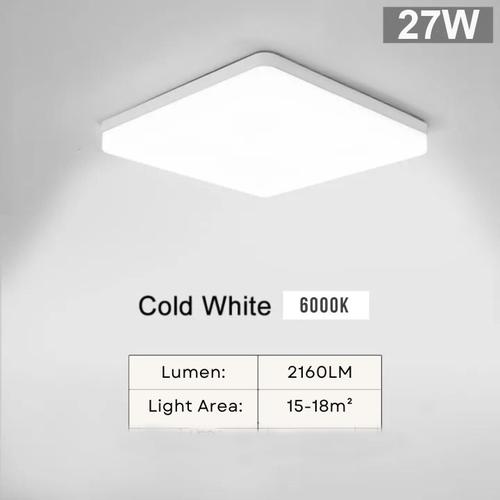 Jual Lampu Plafon LED Ceiling Light Cool White 27W Minimalis Kotak ...