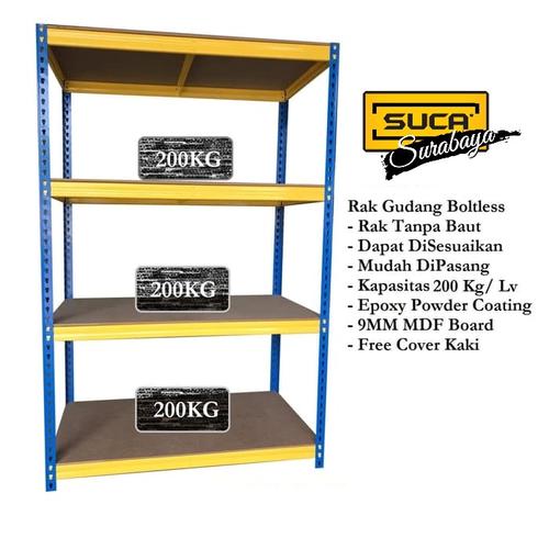 Jual Rak Gudang SUCA Kapasitas 200KG/Tingkat 5 Tingkat (Pengiriman ...