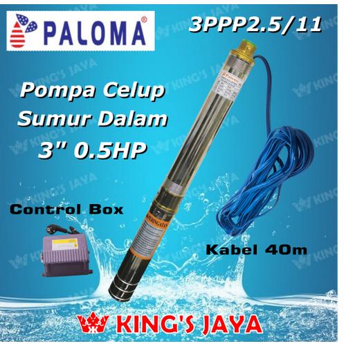 Jual Pompa Satelit PALOMA 3PPP2.5/11 Submersible Pump 3 Inch 0.5 HP ...