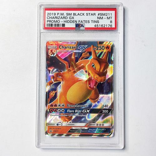 Jual Charizard GX SM211 Promo Hidden Fates Tins PSA 8 - Graded Pokemon ...
