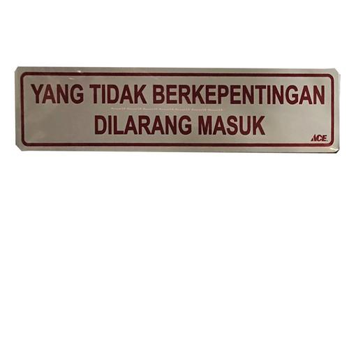 Jual Stiker Yang Tidak Berkepentingan Dilarang Masuk Sticker ...