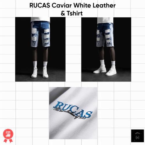 Jual RUCAS Caviar White Leather & Tshirt Last Collection 2022 - Caviar ...