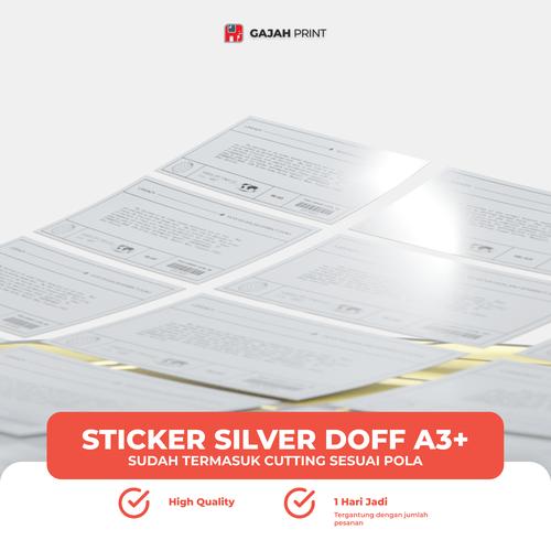 Jual Stiker Silver Doff A3+ Custom / Stiker Metalic Doff + Cutting Kiss ...
