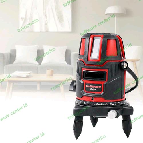 Jual Self Leveling 5 Line Laser Red Beam Infrared 4D -Taffware LD-500 ...