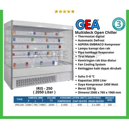 Jual GEA IRIS-250 MULTIDECK OPENED CHILLER SELF CONTAINED C - Jakarta Barat - Centrobuy | Tokopedia