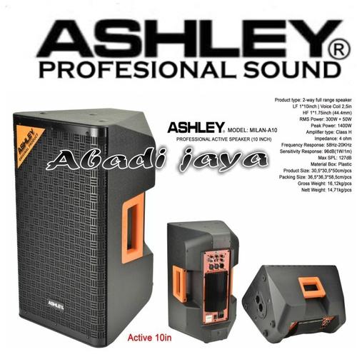 Jual speaker aktif ashley milan a10 10 inch 1 buah original - Jakarta ...