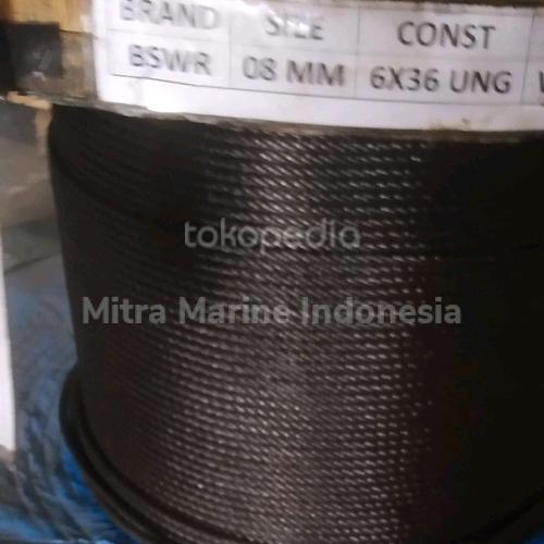 Jual Wire Rope/Kawat Seling/Sling Dia 8mm 6x36 + IWRC 1960 Ungalvanize BSWR - Kota Bekasi ...