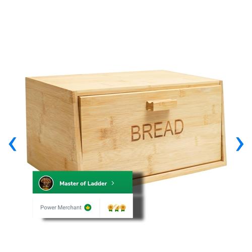 Jual Bread box/kotak roti/tempat roti Kayu 35x23x18 cm - Kota Surabaya ...