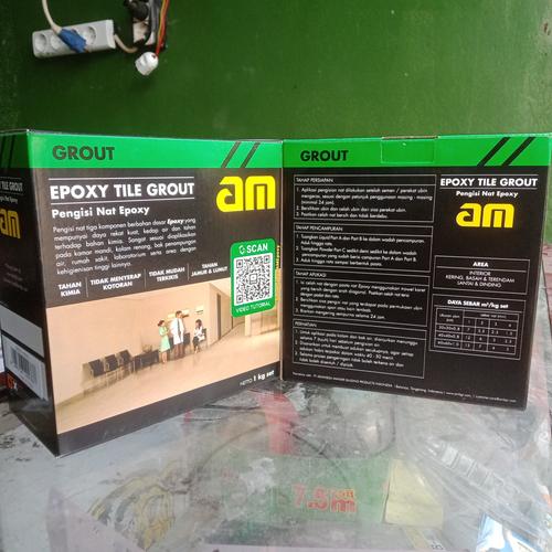 Jual am55 EPOXY TILE GROUT pengisi nat epoxy warna white - Jakarta ...