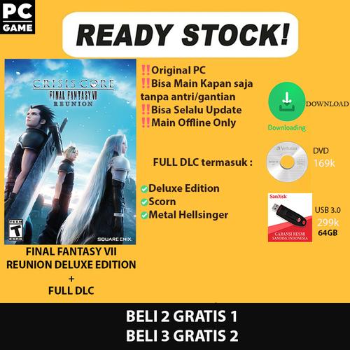 Promo Crisis Core Final Fantasy VII Reunion / FF7 Reunion PC Original ...