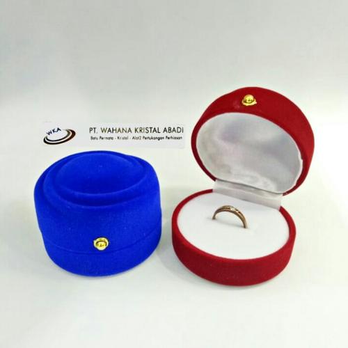 Jual Kotak Cincin Bulat Kancing Merah & Biru - Jakarta Timur - wahana ...