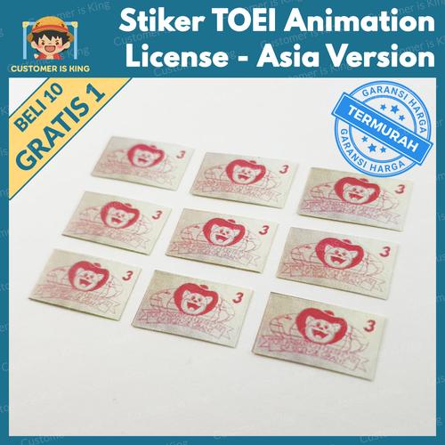 Jual Sticker Stiker TOEI Animation License Action Figure Asia Version ...