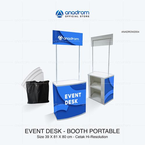 Jual Event Desk Premium | Stand Booth Portable + Cetak Custom Free ...