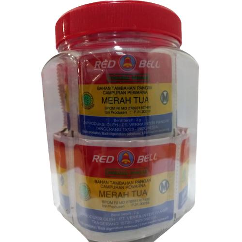 Jual Red Bell Pewarna Bubuk Merah Tua 2gr/100 Sachet - Jakarta Pusat ...