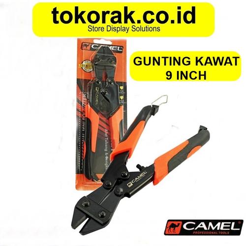 Jual GUNTING KAWAT 9 INCH CAMEL MINI BOLT CUTTER - BESI BETON BAJA ...