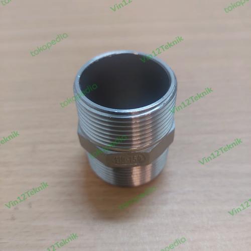 Jual DOUBLE NEPEL / NIPPLE STAINLESS 304 1/8 INCH DOUBLE NEPEL ...