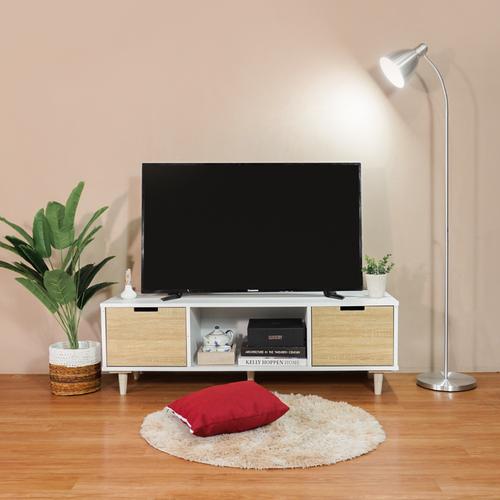 Promo Uni Home - Meja TV I Rak TV Minimalis Oliver 043 - White + Sonoma ...