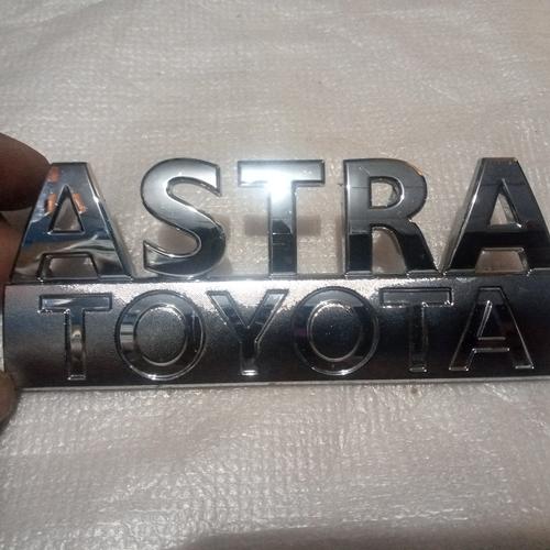 Jual Logo Toyota,emblem Astra Toyota full chrome asli original - Kab ...