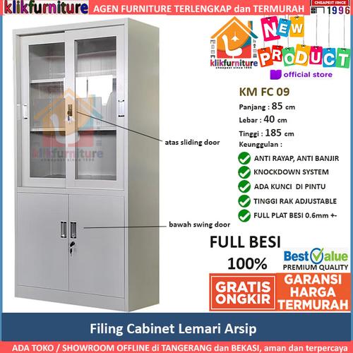 Promo Lemari Arsip Besi Filing Cabinet Besi 4 Pintu KM FC 09 Cicil 0% ...