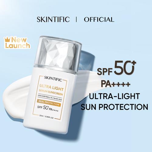 Promo SKINTIFIC Sunscreen Ultra Light Serum SPF50 PA+++ Perlindungan UV ...