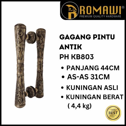 Jual PULL HANDLE GAGANG PINTU KLASIK ANTIK CLASSIC KUNINGAN 44CM PH ...