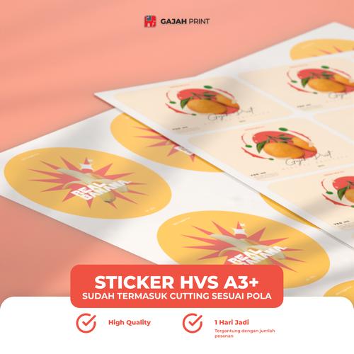 Jual Cetak Stiker HVS A3+ / Sticker Label / Stiker HVS Lembaran - Non ...
