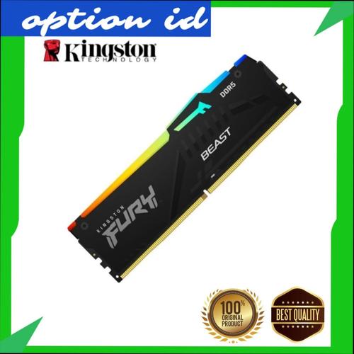 Jual Memory RAM KINGSTON FURY BEAST RGB 8GB | 1x8GB DDR5 5200 MHz BBA - Jakarta Barat - option ...