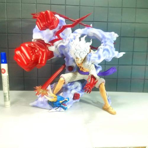 Jual static figure monkey d luffy gear 5 big punch one piece tinggi ...