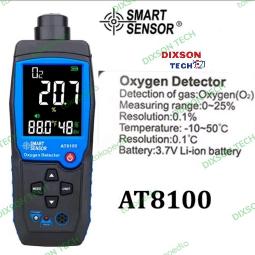 Jual ALAT UKUR DETEKSI OXYGEN O2 SENSOR DETECTOR SMART SENSOR AT8100 ...