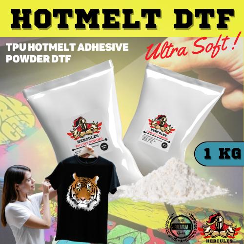 Jual TPU Hot Melt Powder Sablon DTF / Lem Bubuk DTF Transfer PET Film 1 ...