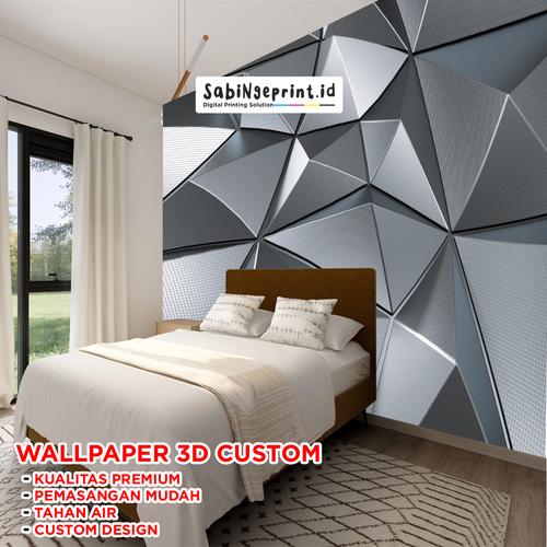 Jual WALLPAPER DINDING 3D CUSTOM MOTIF GEOMETRI - WALLPAPER DINDING ...