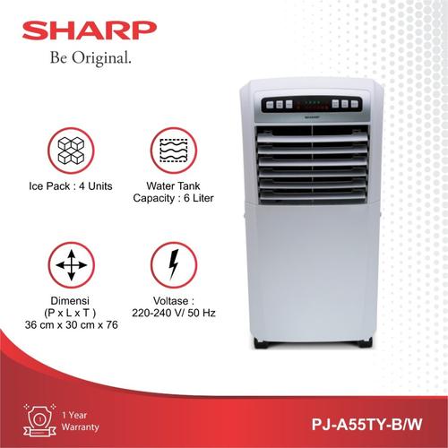 Promo SHARP | PJ-A55TY-W Air Cooler White Cicil 0% 3x - Kota Surabaya ...