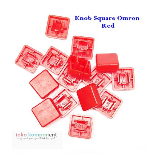 Jual Knob square 12*12mm push Button Tactile Tact Switch B3F-4055 merah ...