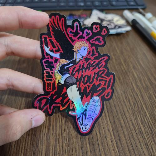 Jual Sticker Hologram Anime Besar - PSH1247 - Haikyuu - Chase Dream ...