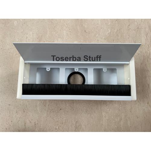 Jual STOP KONTAK MEJA MEETING CABLE BOX ALUMINIUM CUSTOM TIGA OUTLET ...
